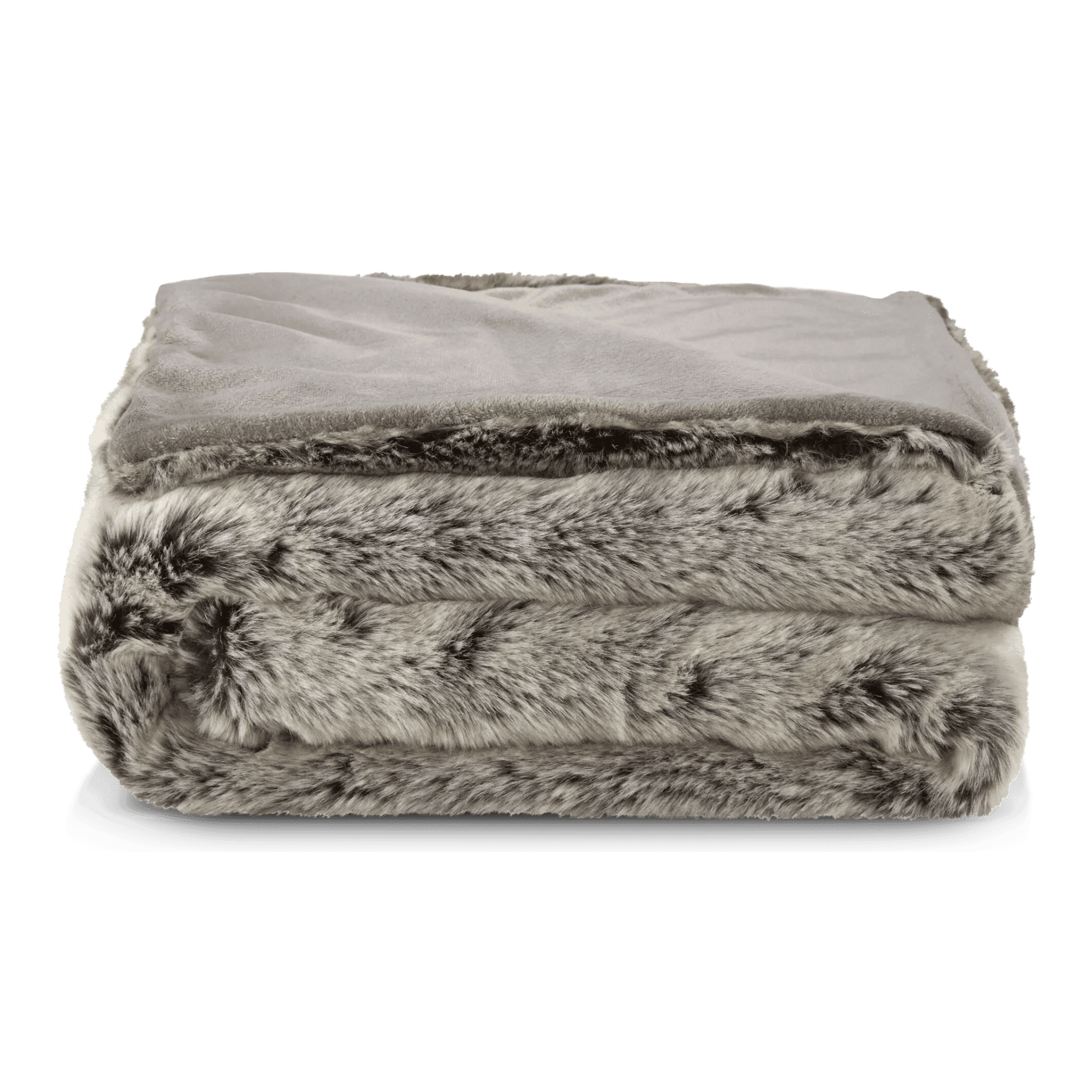 Click here for Bouclair Grey Wolf Faux Fur Throw 60 X 50 In (152.... prices