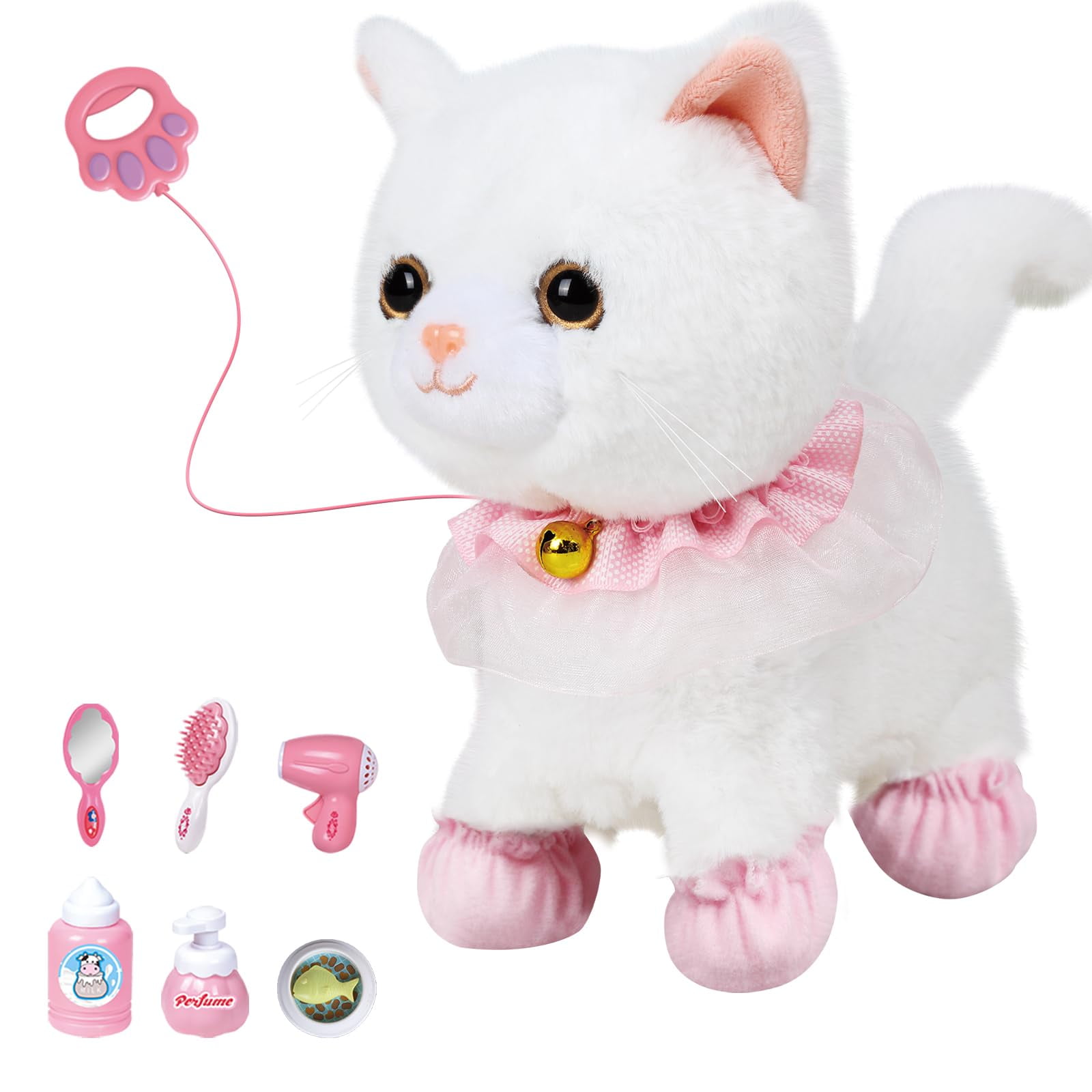 Peluche electrónico interactivo, gato robot que camina y ladra | Bodega ...