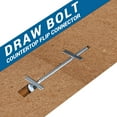 Hardware #1/4-20 X 3-1/2" Miter Draw Bolt Countertop Connector Short ...