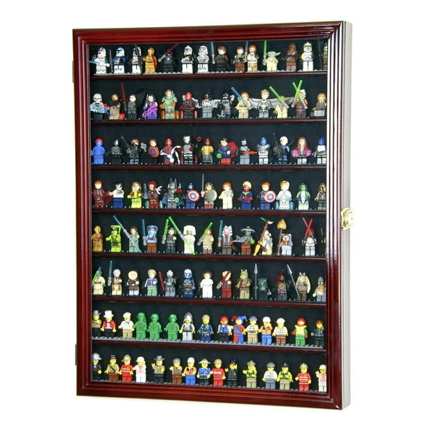 Large 110+ Mini Figures/ Miniatures / Figurines Display Case Cabinet ...