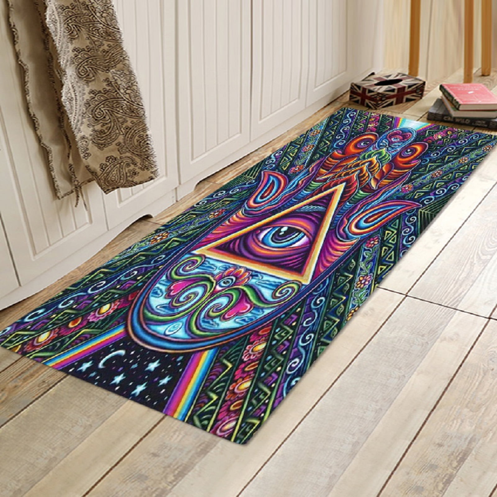 x 71" Mat Colorful Reusable Soft Welcome Mat Rug Grippers Rugs for ...