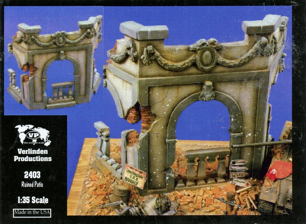 Verlinden 1:35 Ruined Patio Resin & Ceramic Diorama Accessory #2403 ...