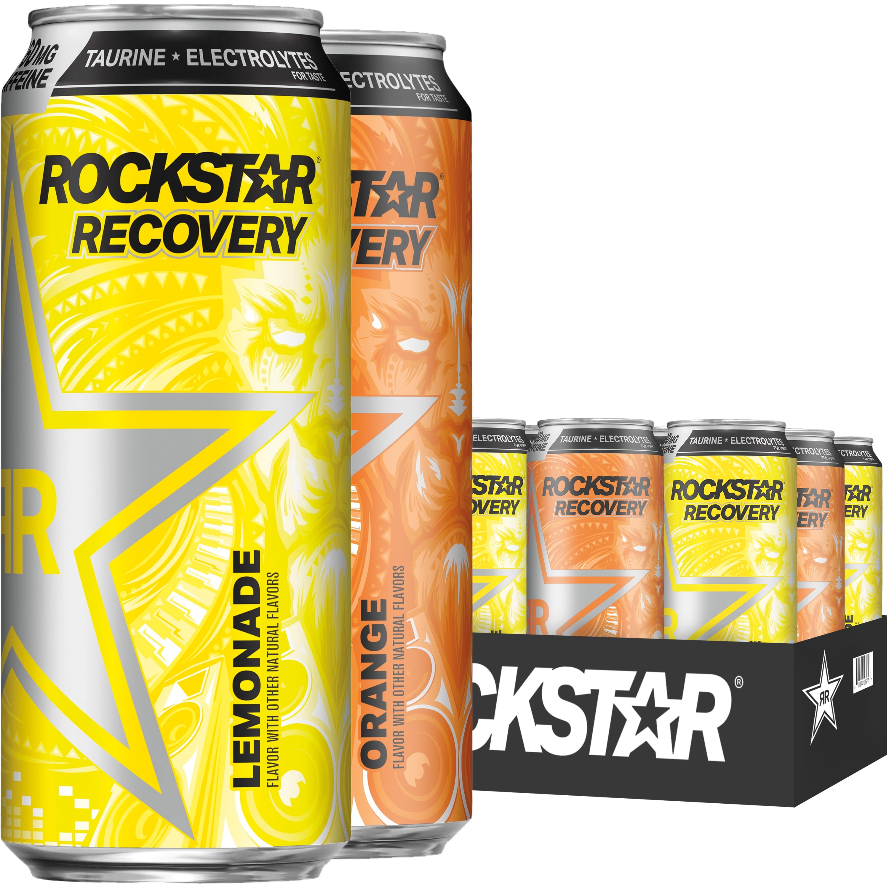 Rockstar Recovery with Electrolytes 2 Flavor Variety Pack Energy Drink ...