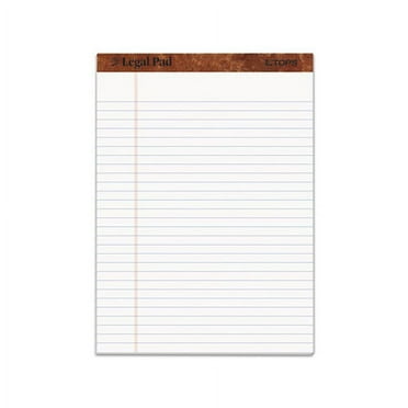 TOPS "The Legal Pad" Ruled Perforated Pads, 8 1/2 x 14, White, 50 ...