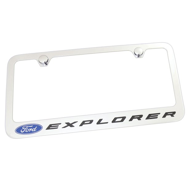 Ford Explorer License Plate Frame (Chrome) - Walmart.com