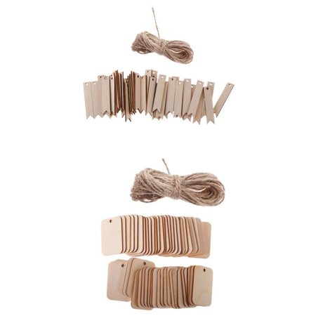 150 Pieces Mixed Shapes en Label Unfinished Blank Gift Tags - Walmart.ca