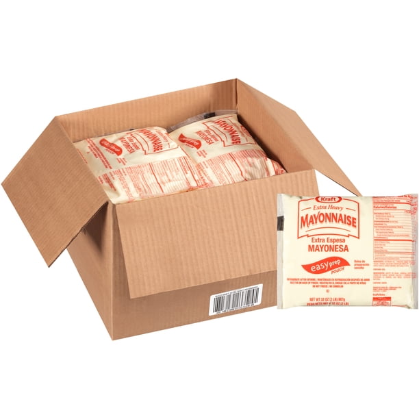 Kraft Extra Heavy Mayo, 16 ct Casepack, 32 oz Pouches - Walmart.com
