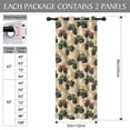 Monster Cartoon Truck Beige Pattern Blackout Curtains,Triple Weaved ...