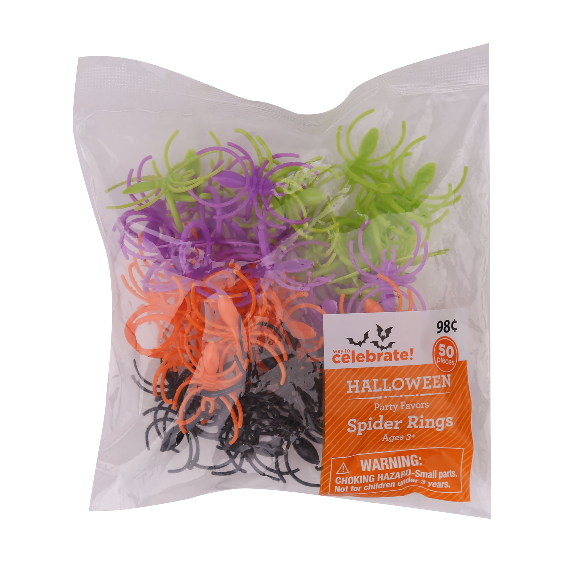 Way To Celebrate Spider Rings - Walmart.com