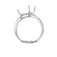 AFGEMSNJEWELLERY Trillion Cut 10x10mm Semi Mount Ring 925 Sterling ...