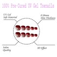 Press on Toenails for Women False Nail for Toe Full Cover Fake Toenail ...