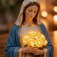 3PCS New Release! Virgin Mary Garden Light, Blessed Mother Statue with ...