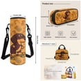 Bulopur Orange Dachshund Print Kids Backpack Set 4 Pcs Lightweight ...