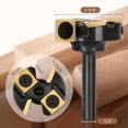 CNC Carbide Insert Surfacing Router Bit 1/4" Shank, 1-1/4"Cutting ...