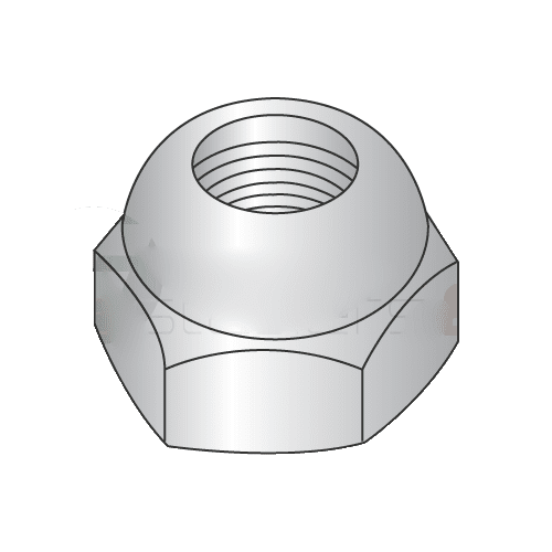 1/4-20 Open End Acorn Nuts / Low Crown / Steel / Nickel (Quantity ...