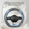 Nilvkv D Shape Plush Car Steering Wheel Cover Warm Winter Anti Slip ...