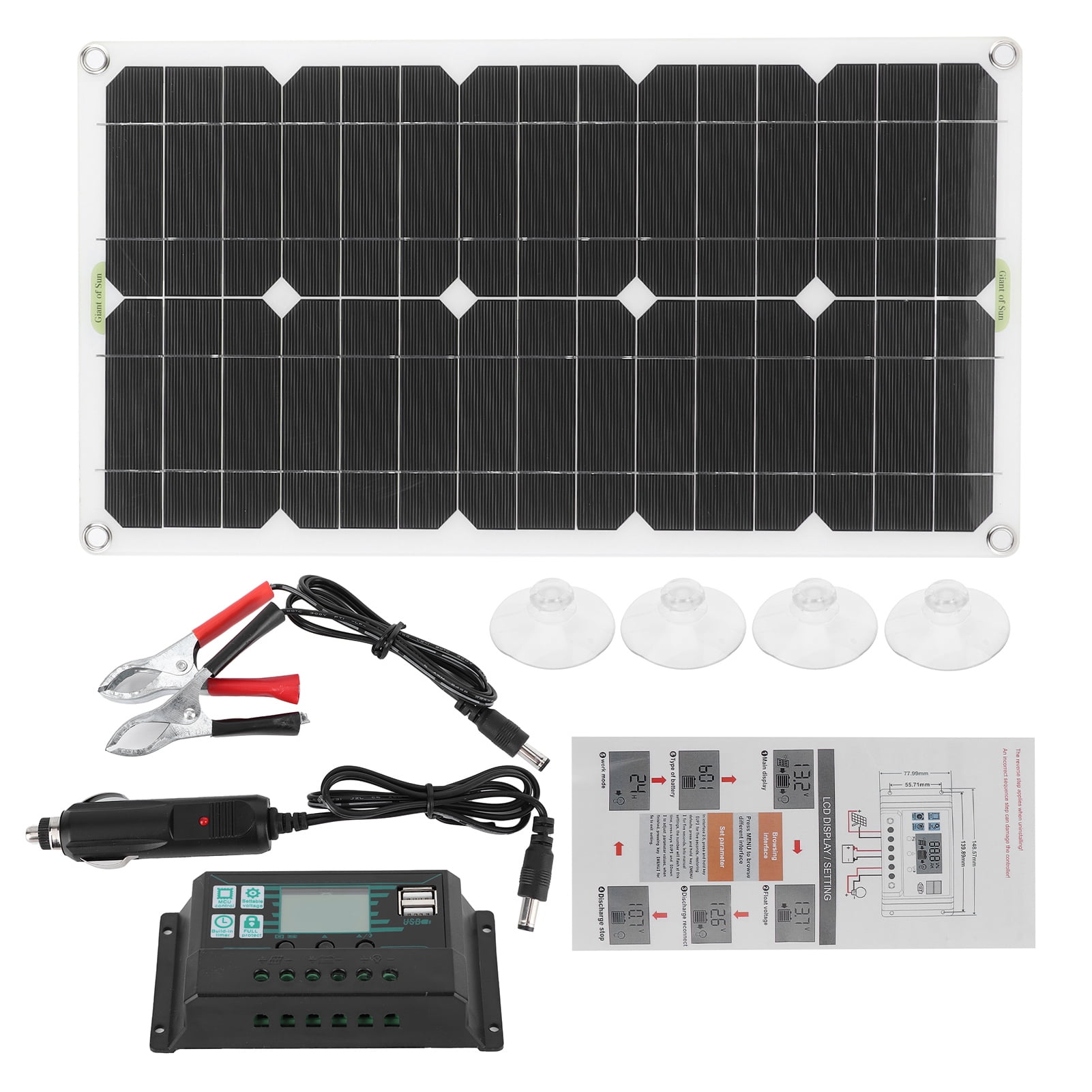 Solar Cell Panel, 180W Monocrystalline Solar Panel, Solar Charging ...