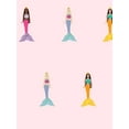 Barbie Mermaids Removable Vinyl Wallpaper, Pink - Walmart.com