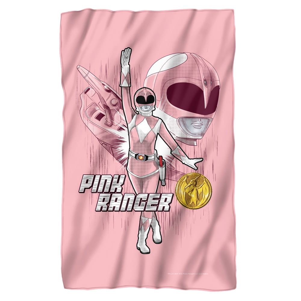 Power Rangers Pink Ranger Fleece Blanket 36' x 58' - Walmart.com