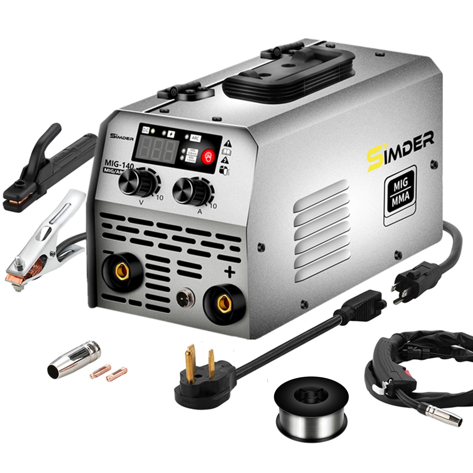 Click here for Ssimder Mig Welder 140amp 110v 220v Dual Voltage M... prices