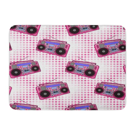 JSDART Retro Boombox Tape Cassette Recorder Radio Fun Disco 80 Doormat ...
