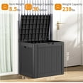 30 Gallon Outdoor Storage Box - Waterproof Furniture Deck Box, Garden ...