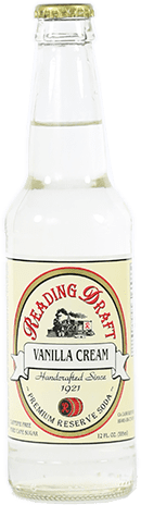 Reading Soda Works Handcrafted Bottled Vanilla Cream Soda, 12-Pack Case ...