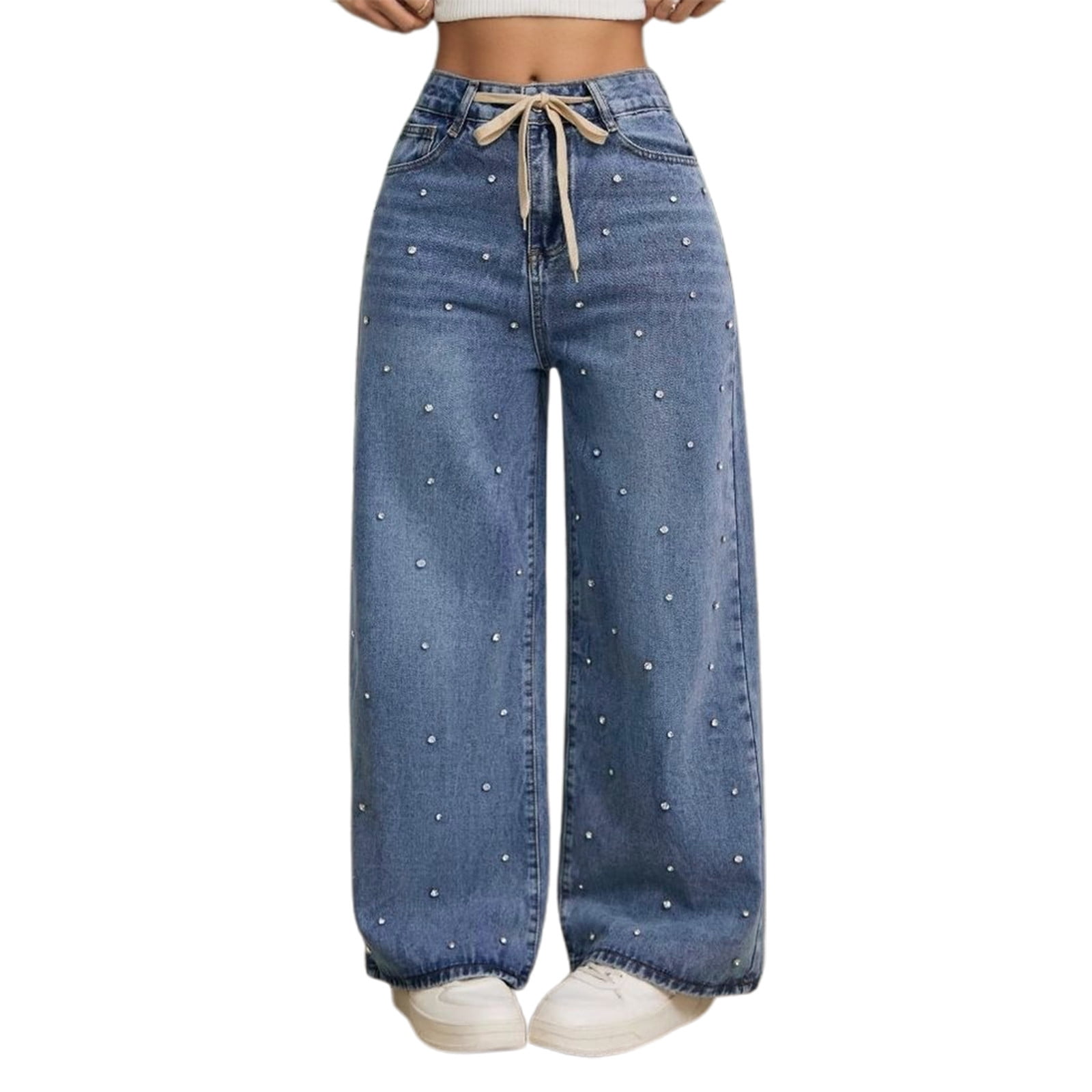 Click here for Huaizzzy Womens High Waist Wide Leg Jeans Fashion... prices