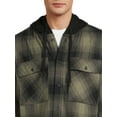 Find Your Perfect No Boundaries Men's & Big Men's Hooded Flannel Shirt ...