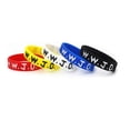 Basketball Star Iverson Same Style WWJD Wristband Sport Silicone ...