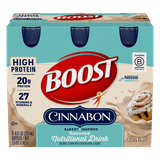 BOOST 20g High Protein Nutritional Drink Shakes, Cinnabon® Flavored, 8 ...