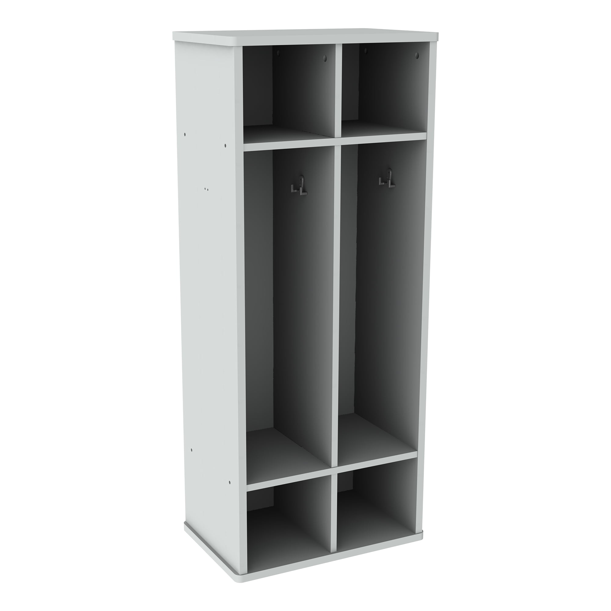 Serene Series Two-Section Coat Locker and Cubby Storage for Daycare ...