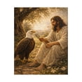 Affixzi Eagle Olive Branch Poster, Peaceful Reverent Wall Art, Unframed ...