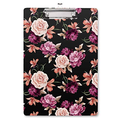 WAVEYU Clipboard Cute, Decorative Clipboard for Office School Hardboard ...