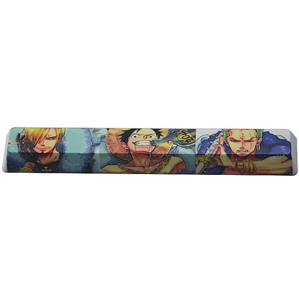 Hidetaka ONE Piece Custom Gaming Keycaps Luffy Zoro Sanji PBT Spacebar ...