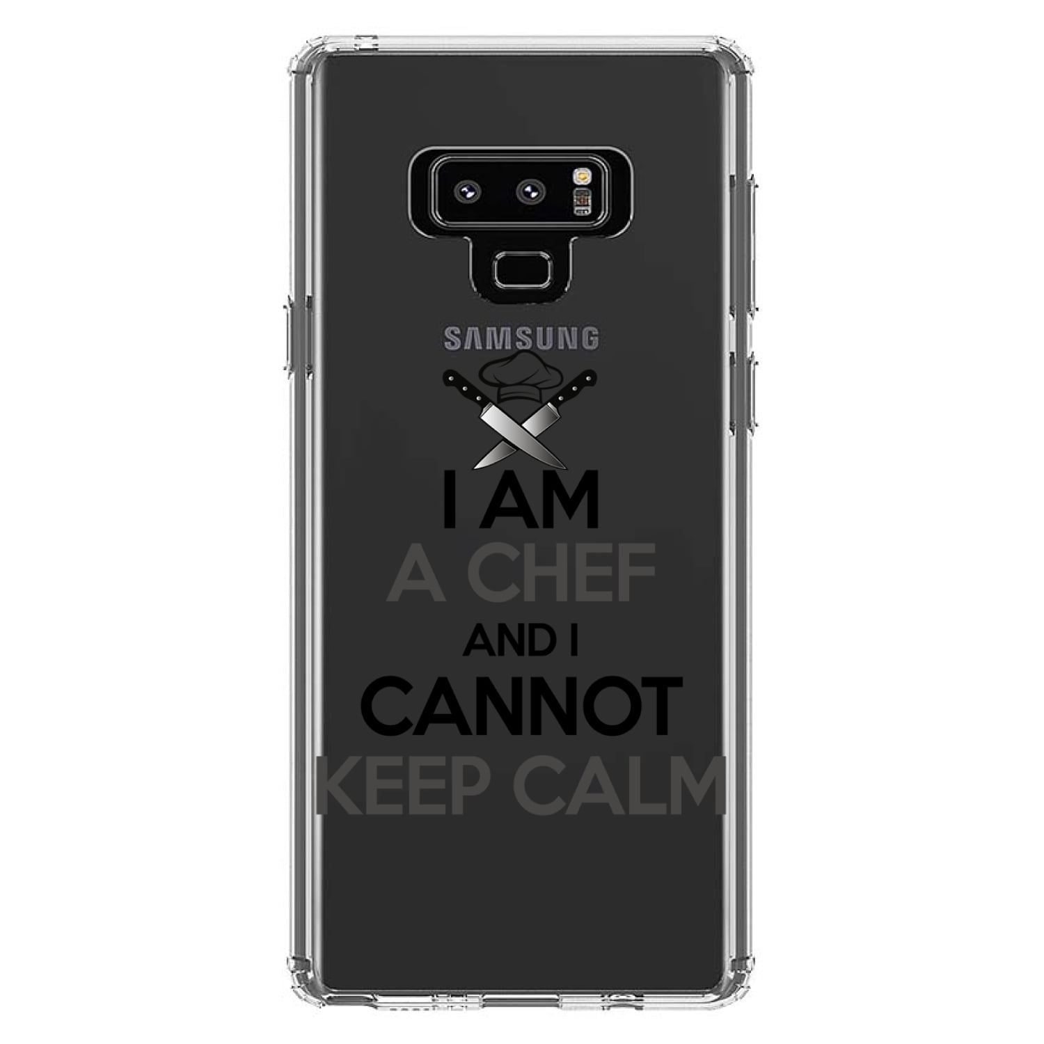 DistinctInk Clear Shockproof Hybrid Case for Samsung Galaxy Note 9 ...