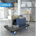 Wedyvko Folding Platform Cart, Heavy Duty, 400lbs Capacity, Steel Frame ...