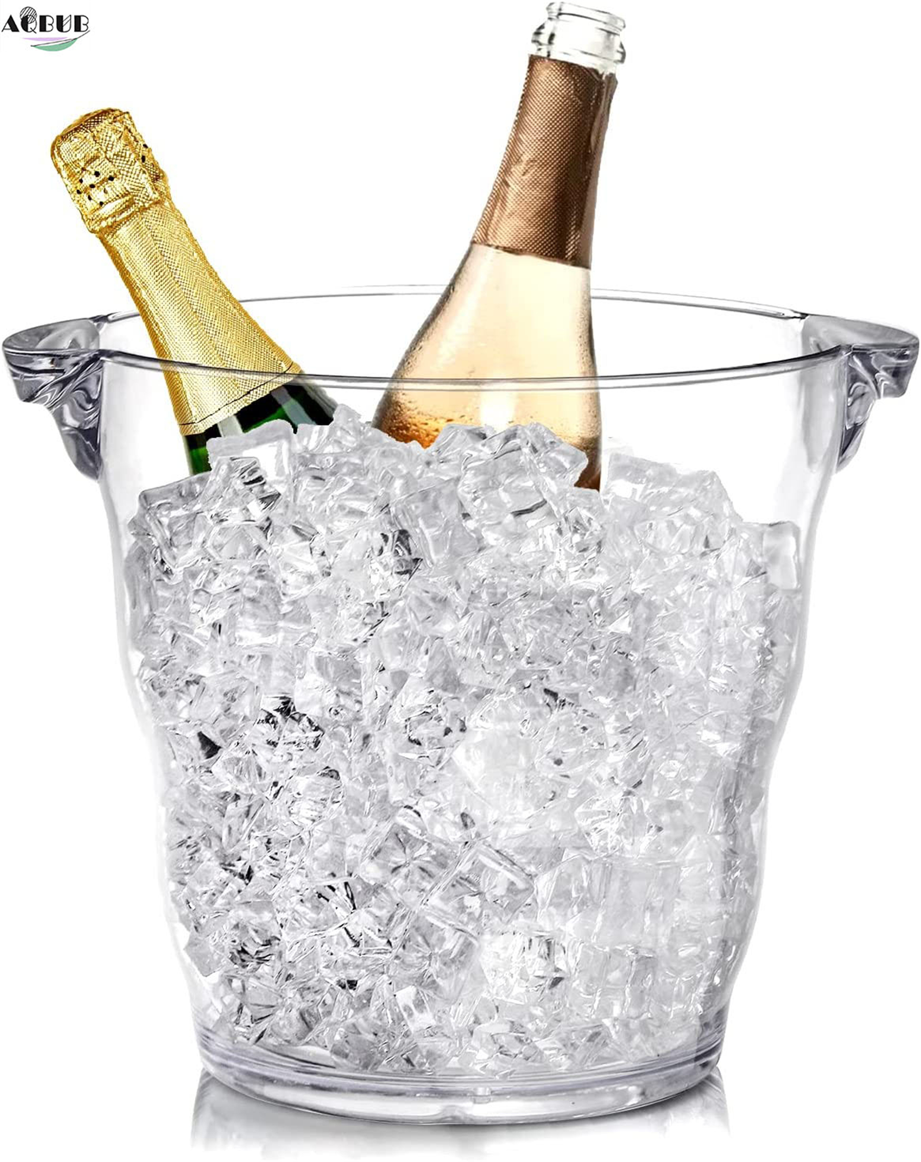 Ice bucket, acrylic champagne bucket freezer, transparent beverage ...