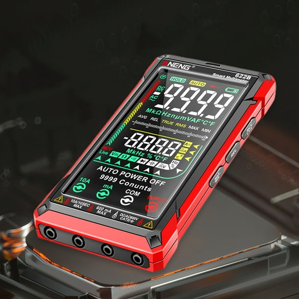 ANENG 622B Multímetro Digital 10A Probador Rango Automático Valores ...
