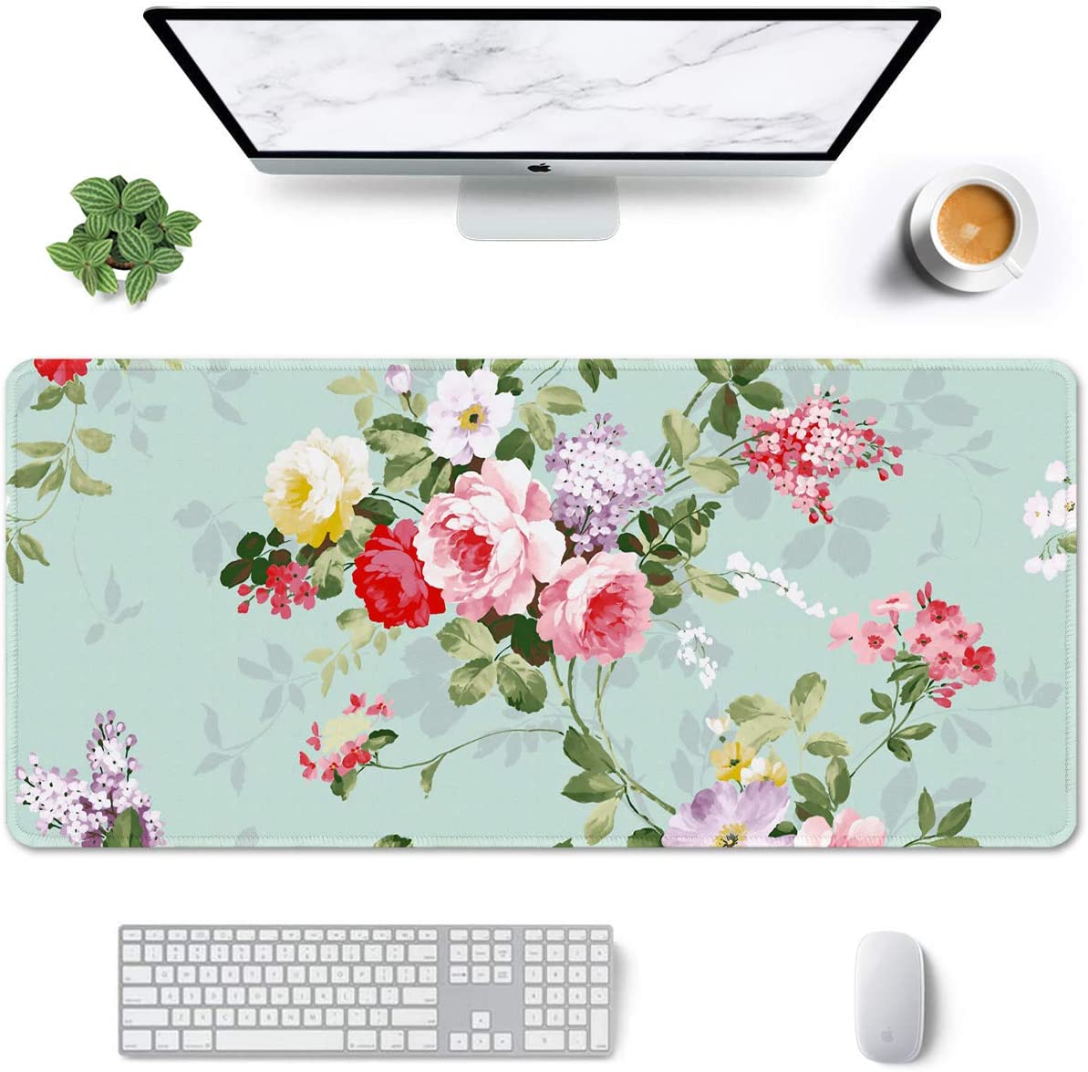 Large Mouse Pad, Full Desk XXL Extended Gaming Mouse Pad 35" X 15 ...