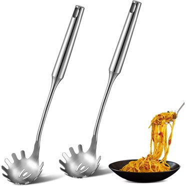 Stainless Steel Pasta Server, Spaghetti Server Spoon, Pasta Fork with ...