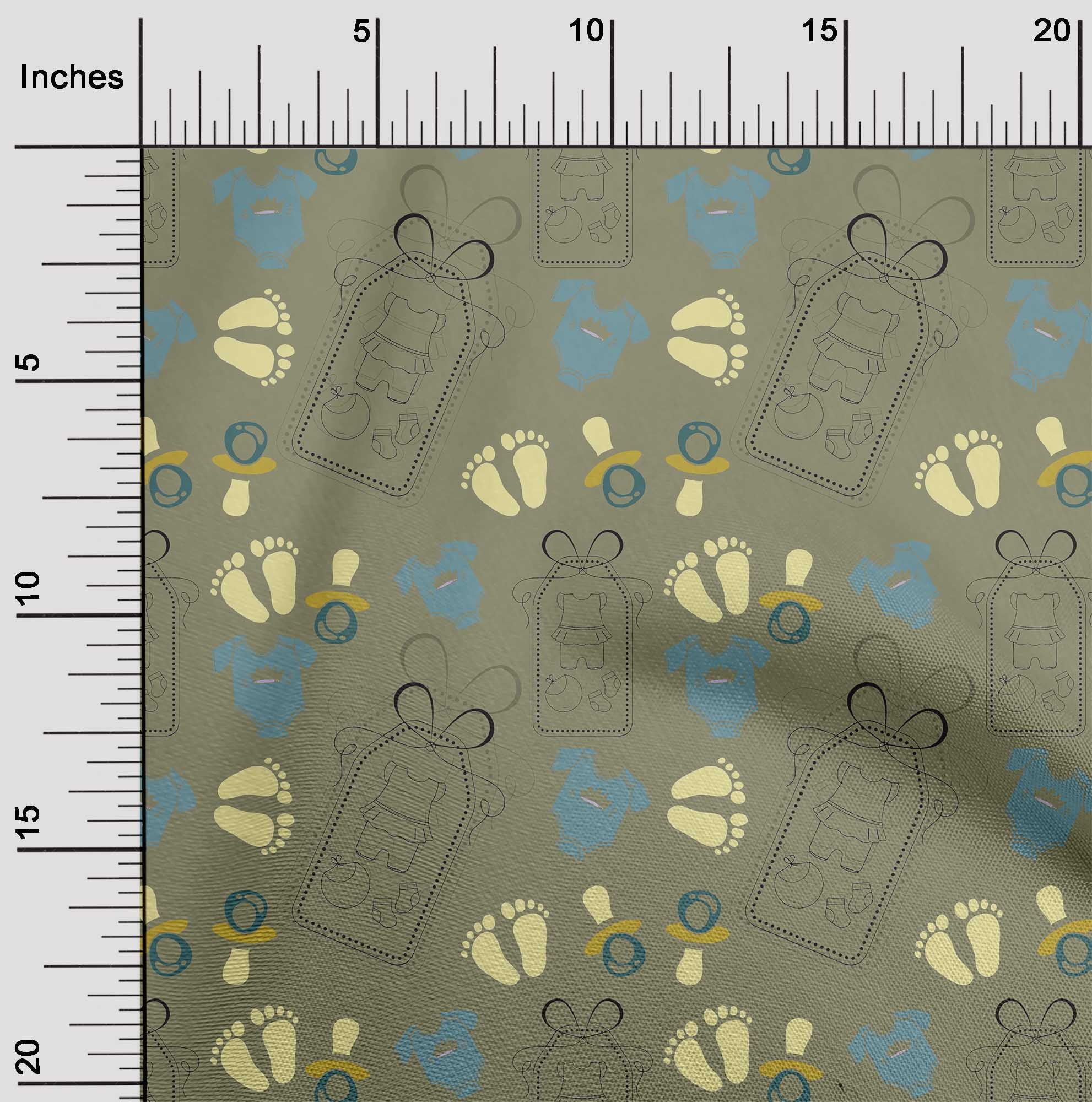 oneOone Viscose Chiffon Dusty Green Fabric Clothes|Footprint & Baby ...