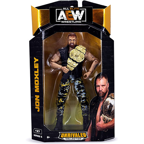 Buy Jazwares - AEW Unrivaled Collection Series 5 Articulated Action Figure - JON MOXLEY #37 (6.5 ...