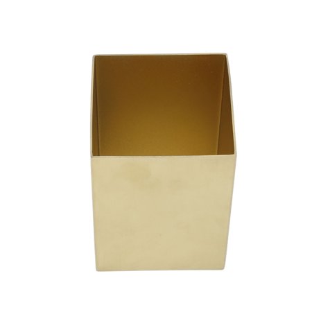 Pen And Pencil Holder, Stainless Steel Rectangular Pencil Cup Metal ...