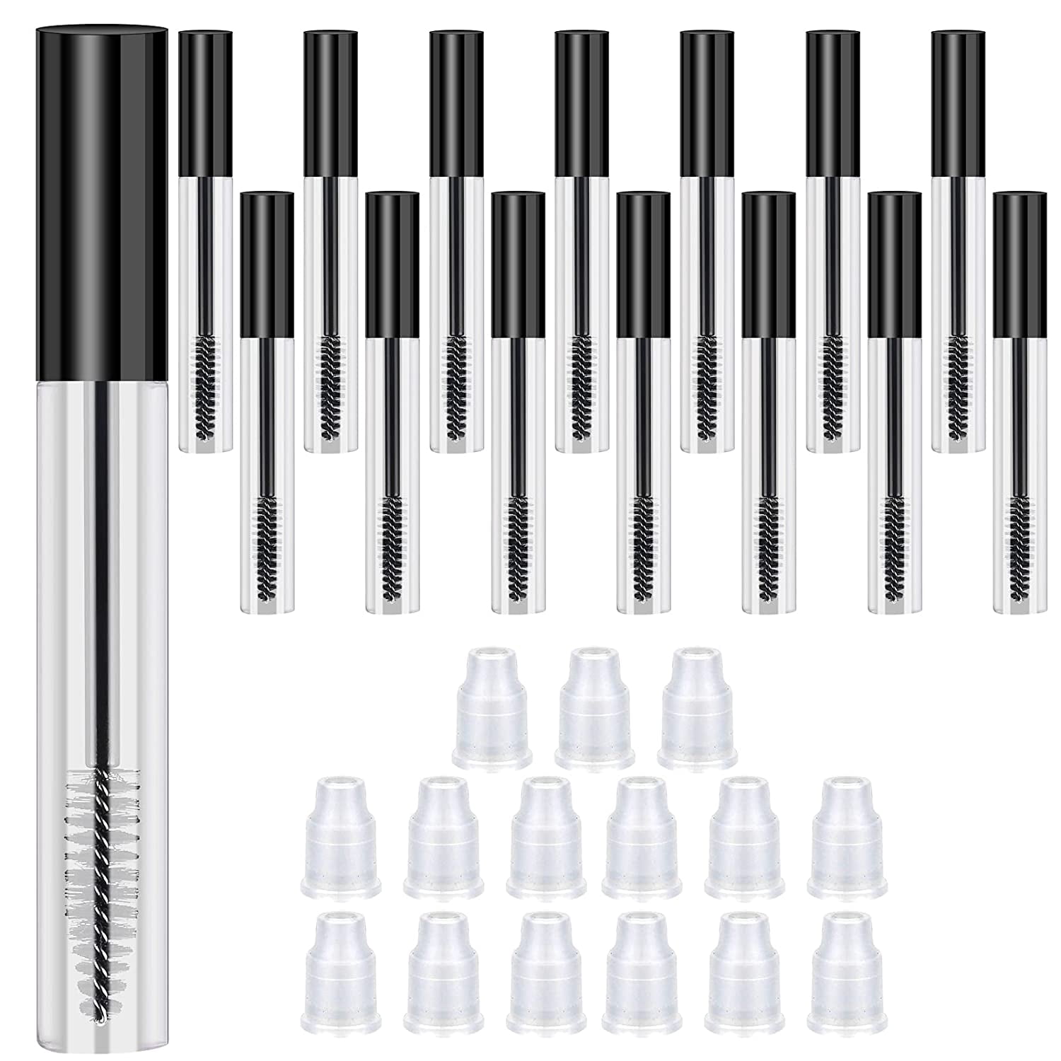 30Pcs Empty Mascara Tube with Eyelash Wand 10ml Eyelash Cream Container ...