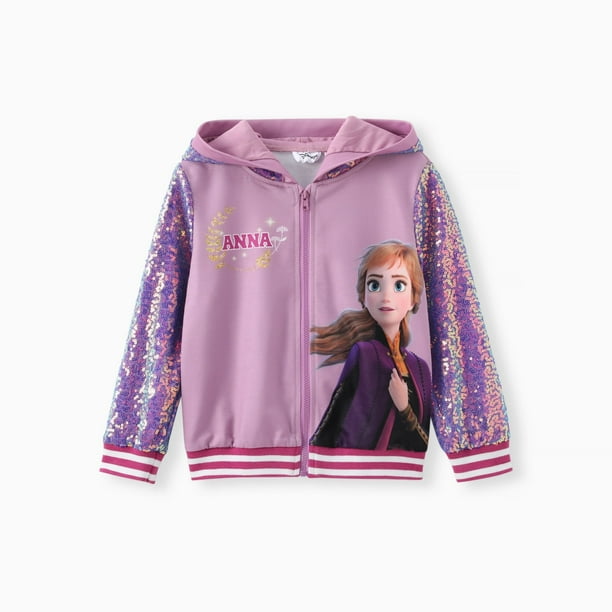 Disney Frozen Toddler Girls Bomber Jackets Anna Character Graphic ...