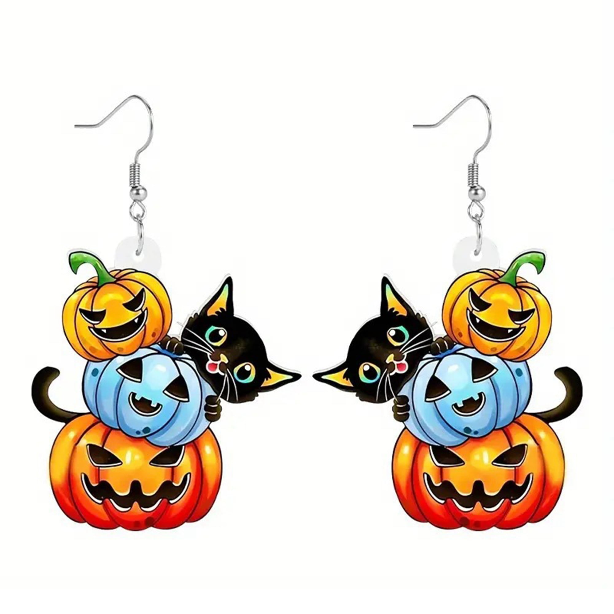 Click here for Nituyy Women Halloween Earrings  Acrylic Cat Pumpk... prices