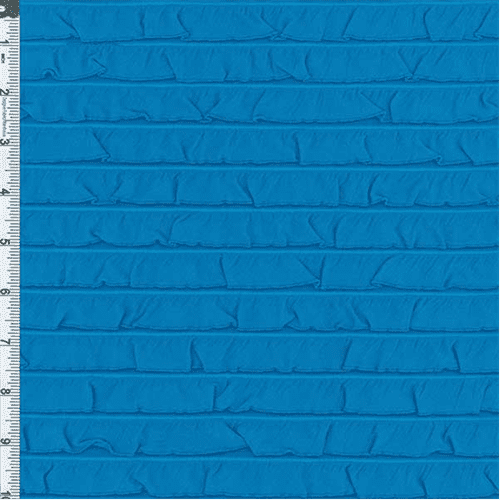 Cyan Blue Ruffle Knit, Fabric Sold By the Yard - Walmart.com