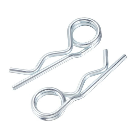 R-Clip Pins -7mm Wire,147mm Length R Shaped Spring Cotter Pin Zinc ...