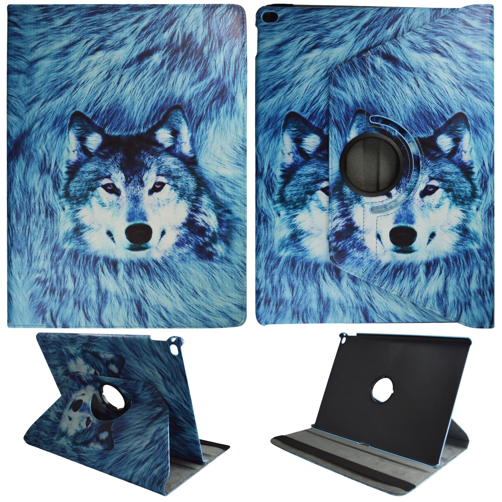 Snow Wolf Apple iPad Pro 12.9 inch PU Leather Folding Tablet 360 ...